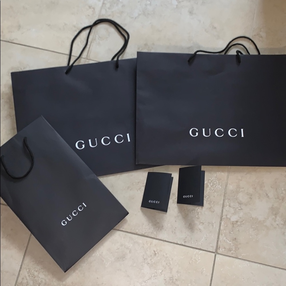 Gucci Paper Bags And Receipt Holder - Gem